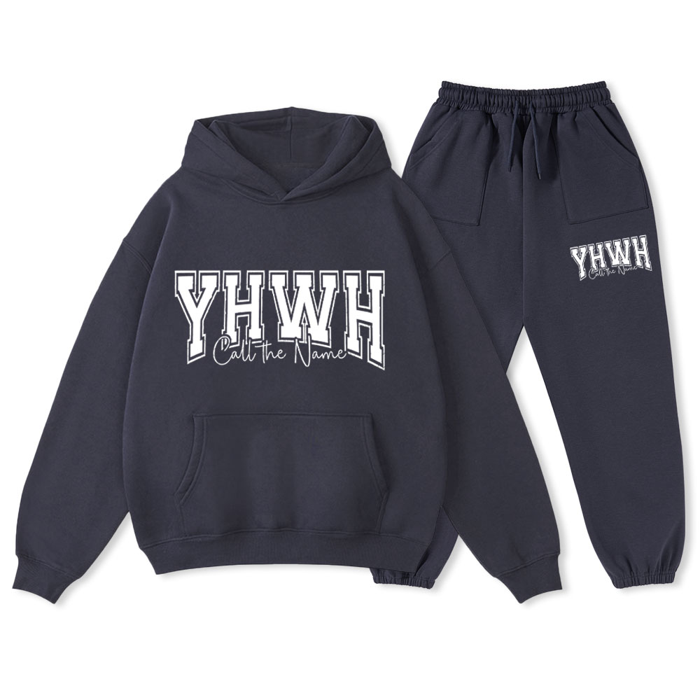 Yhwh Christian Fleece Hoodie Set Sale Guidingcross