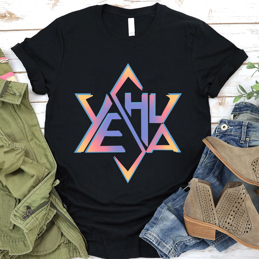 YESHUA Hexagram Christian T-Shirt Sale - GuidingCross