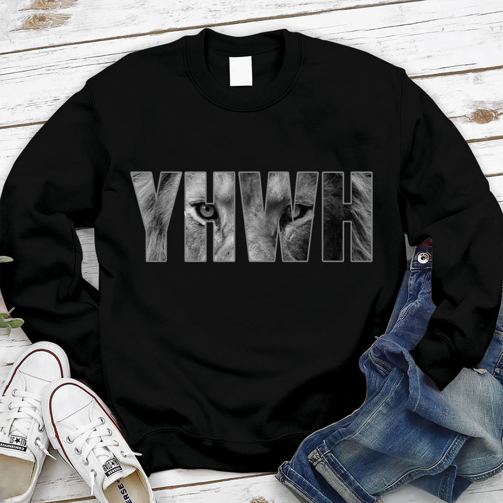 Yhwh Lion Of Judah Christian Sweatshirt Sale Guidingcross