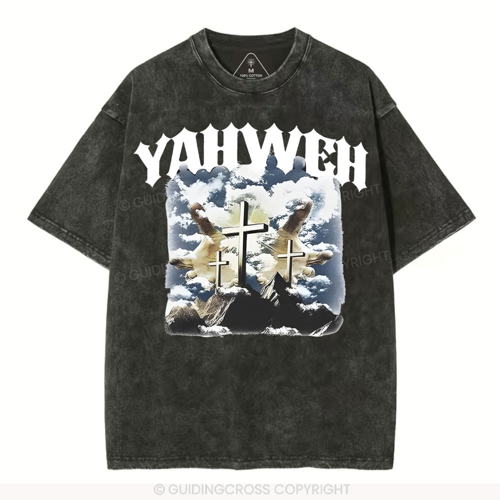 Yahweh Christian Washed T Shirt Sale Guidingcross
