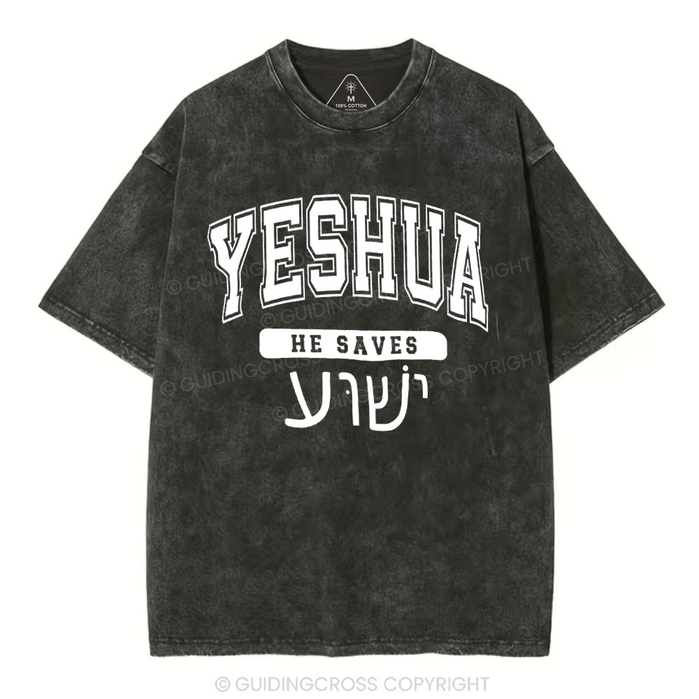 Yeshua Chirstian Washed T Shirt Sale Guidingcross