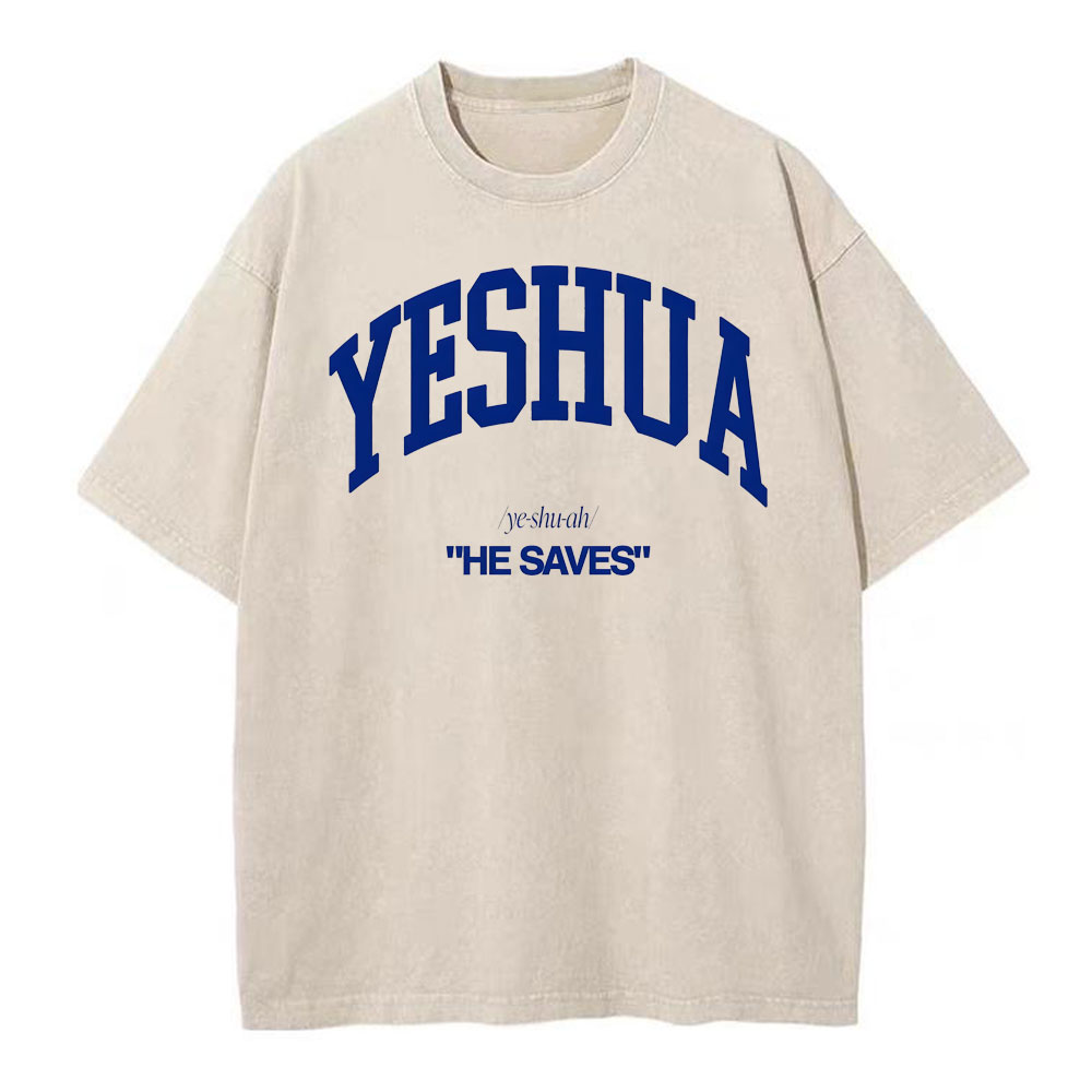 Yeshua Christian Washed T Shirt Sale Guidingcross