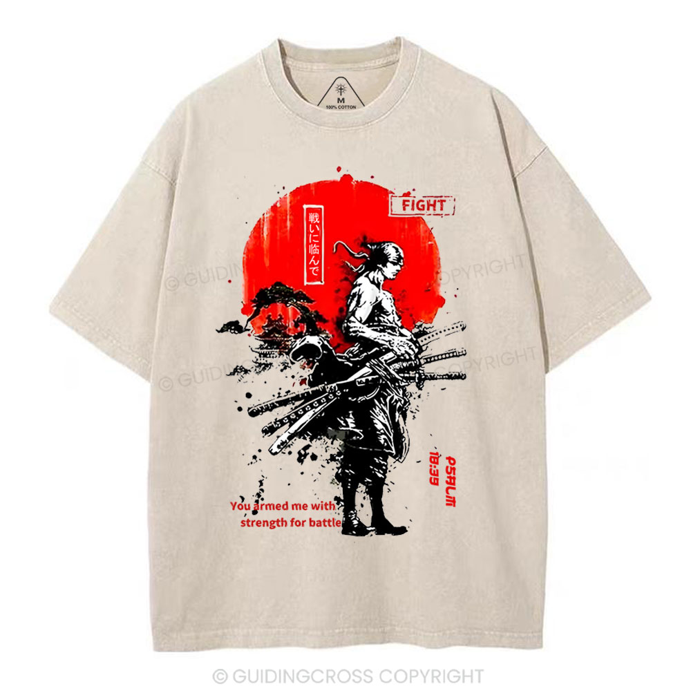 You Gave Me Strength Chirstian Washed T Shirt Sale Guidingcross