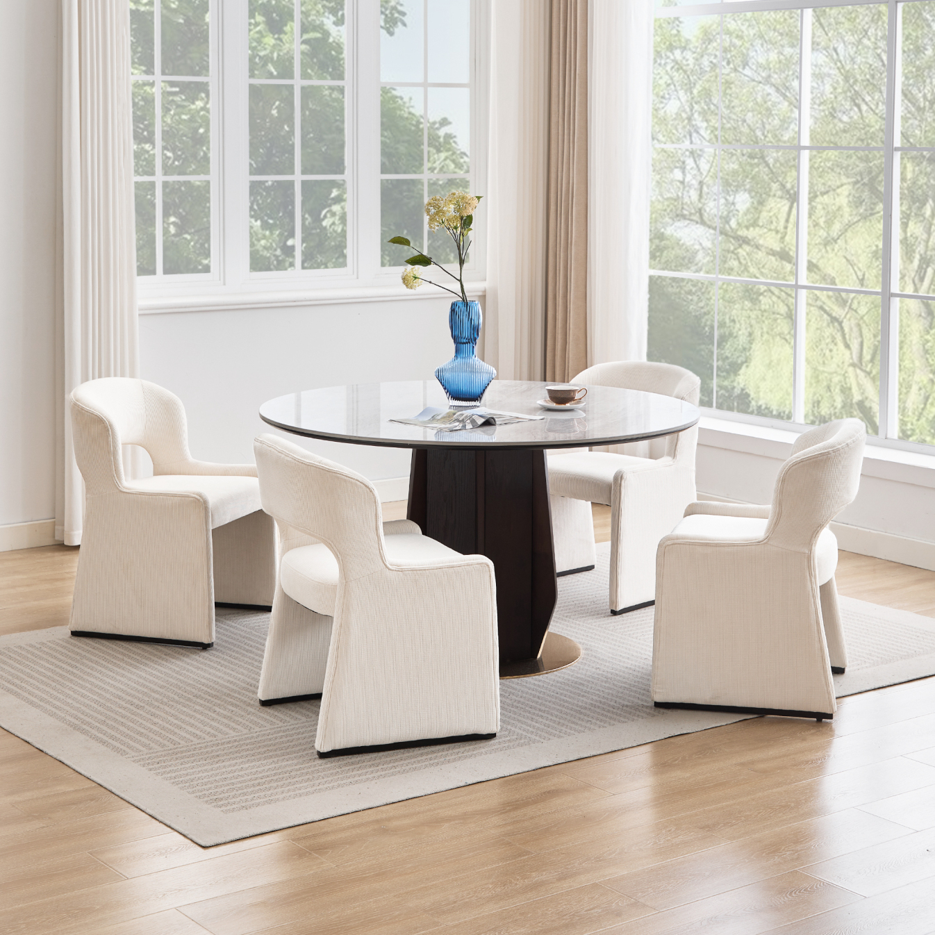 Kody Modern Armless Dining Chairs (Set of 2) | DAYALANE