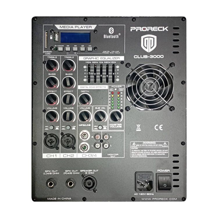 PA Subwoofers Amplifier Replacement - PRORECK -PR18-CLUB 3000 8000