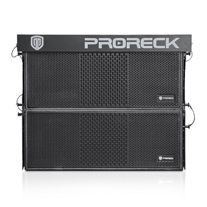 PR-208AP-2F 8" Powered Line Array Speaker with Fly Bar- PRORECK