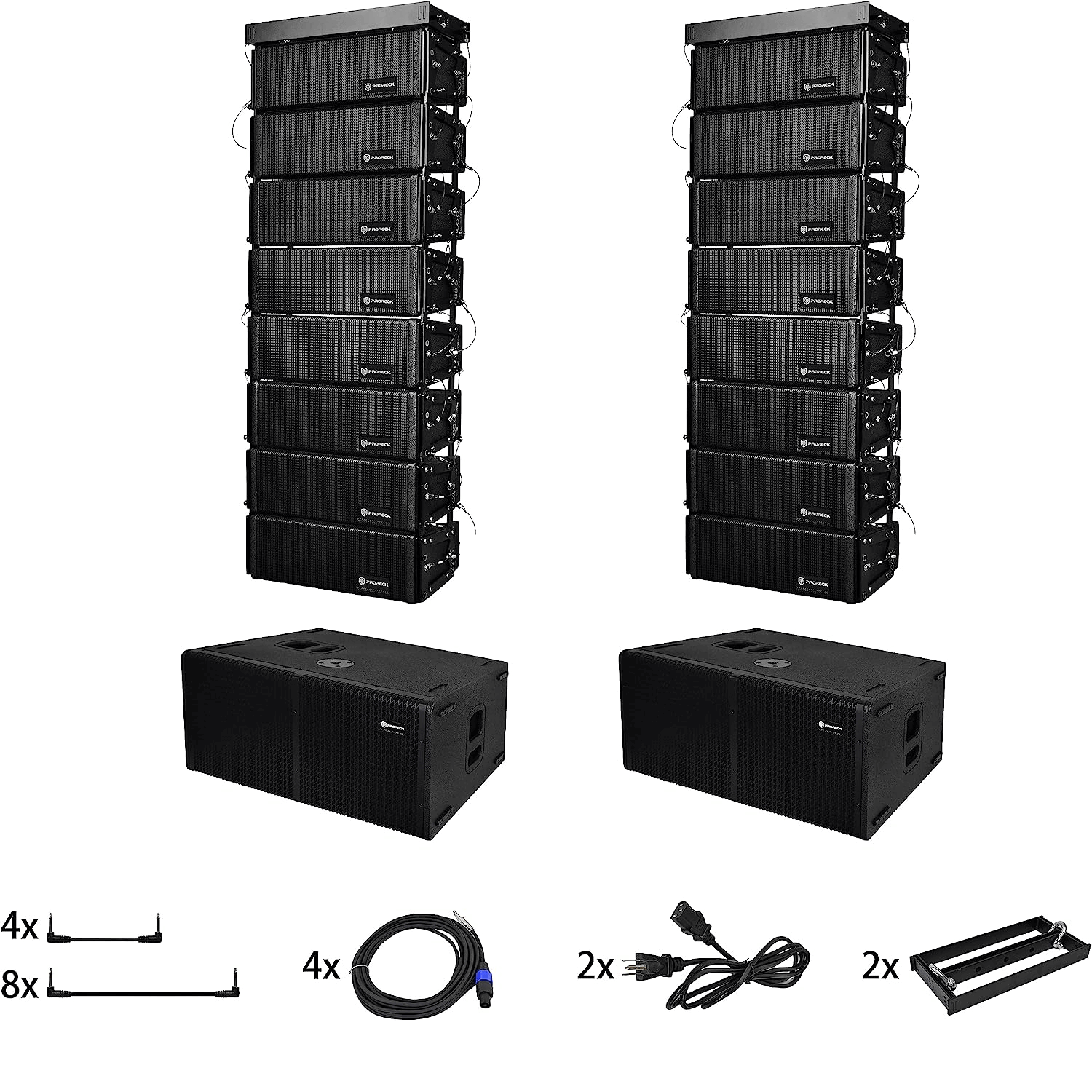 PRORECK PR-212TS | 7200W Dual-12 Inch Suboofers Large PA system