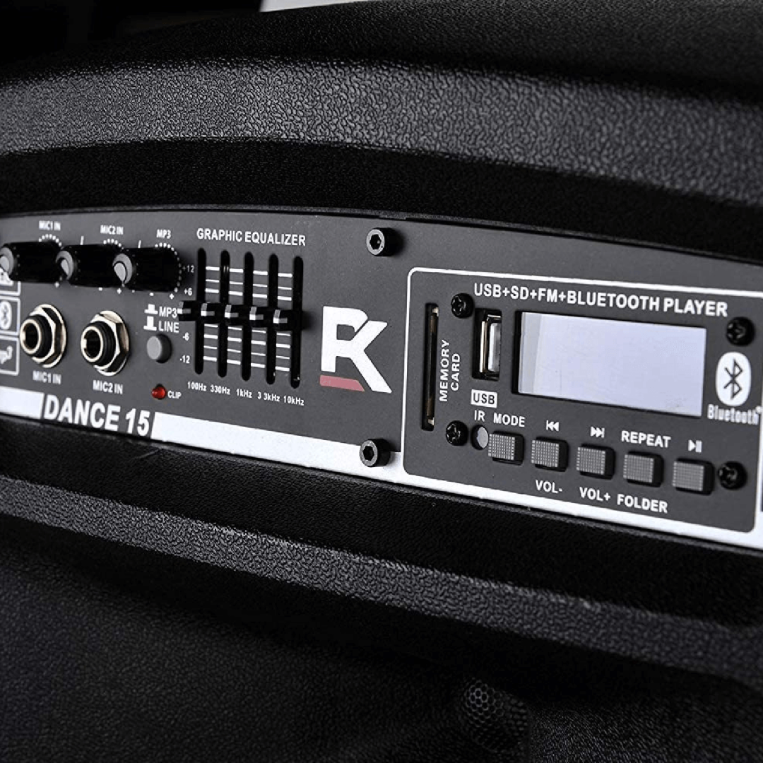 Proreck Dance 15| Portable 15-Inch 2000w PA Speakers