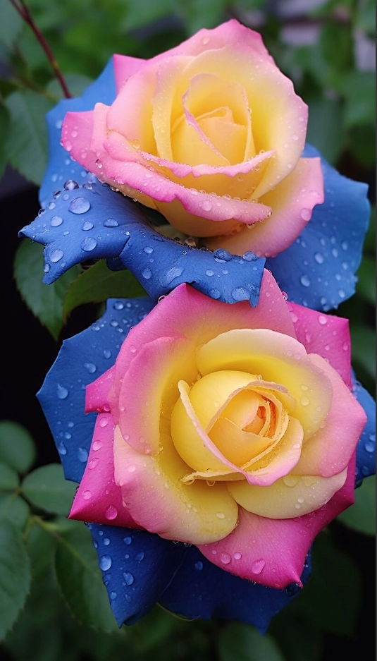 Rare Tri-Color Rose Seeds