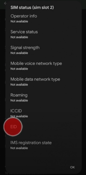 ¿Cómo encontrar IMEI, ICCID y EID en mi teléfono inteligente? (Samsung, iPhone, Pi