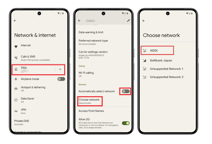 How to Change Network Manually?