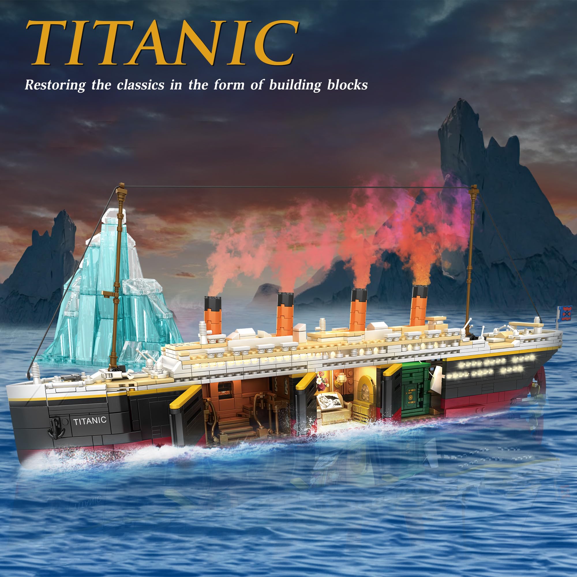 [2288 Pcs] Titanic building blocks