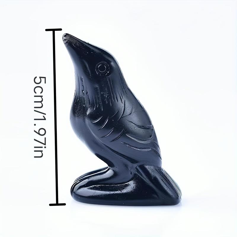 Stone of Plenty - Crystal Raven Statue