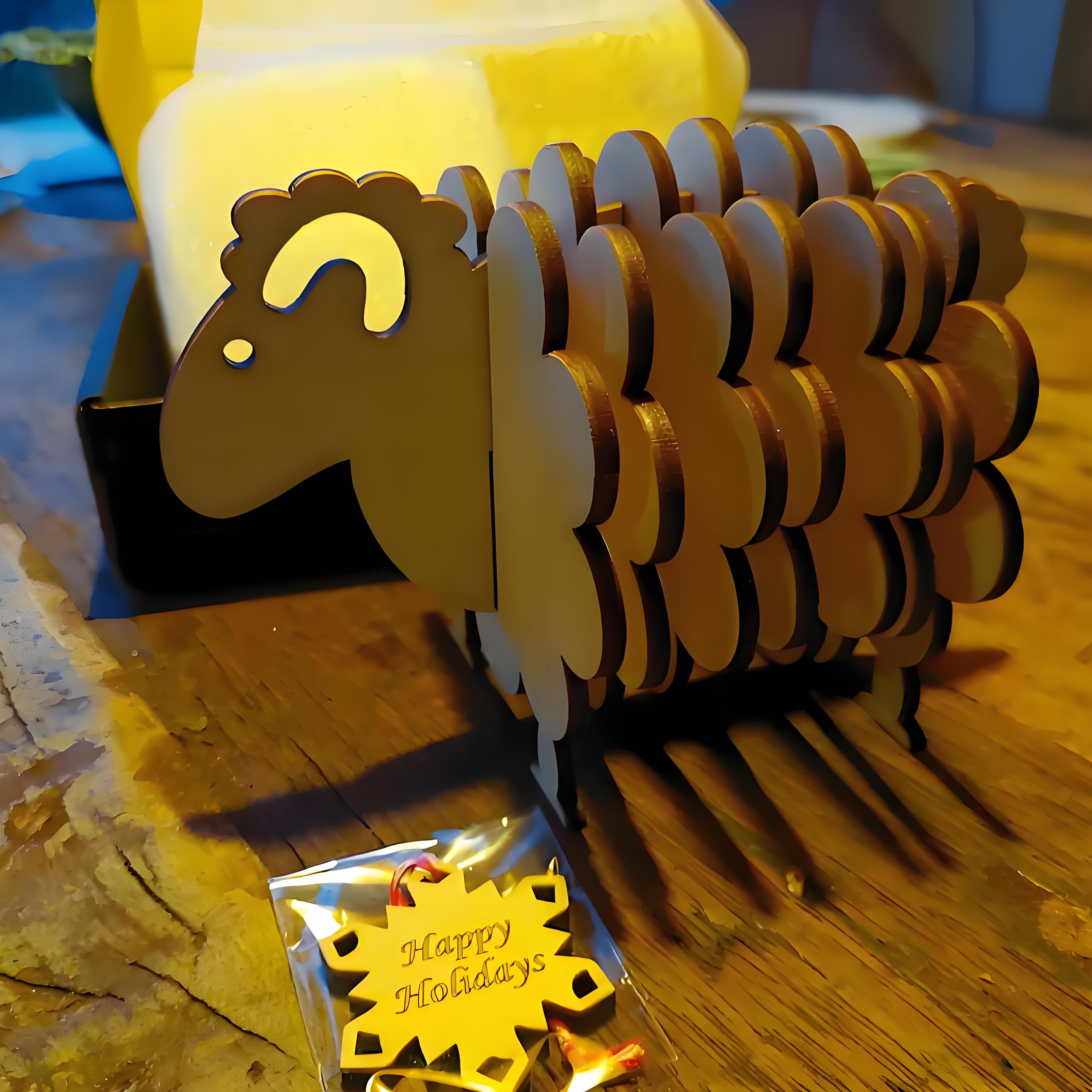 Sheep coaster ornaments – visualfavor