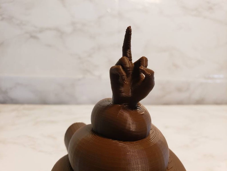 😜Poop emoji with middle finger