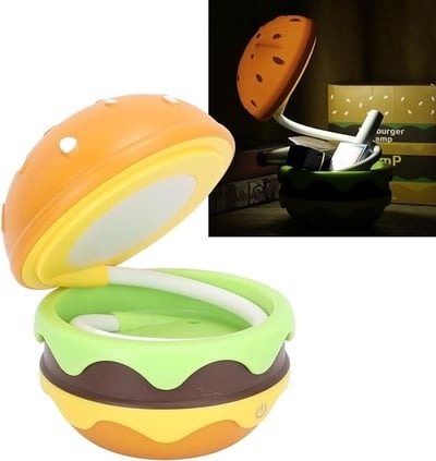 🍔Burger Expandable and Collapsible Fun Lamp💗