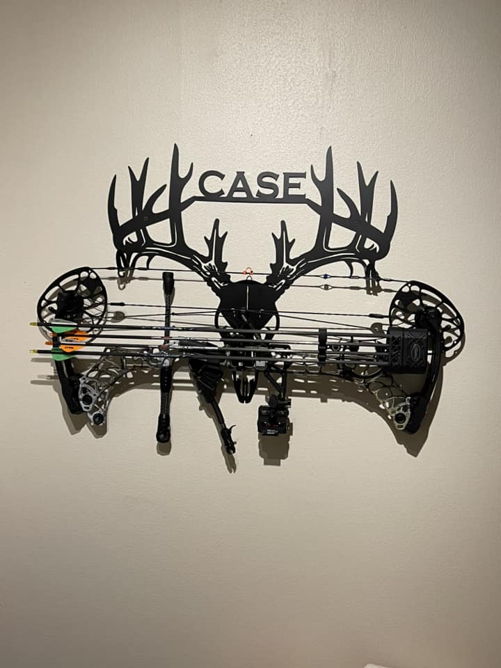 Personalized Metal Deer Skull Rack-The best gift for outdoor lovers