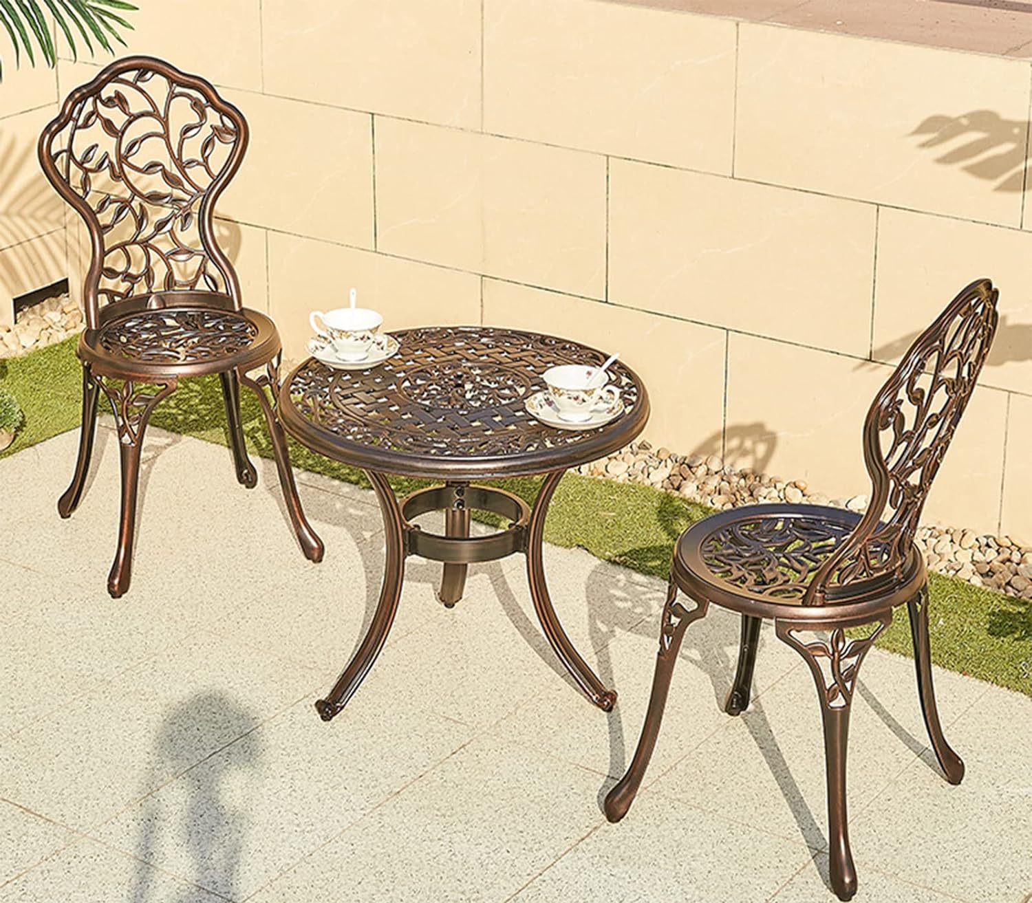 Copper bistro set store