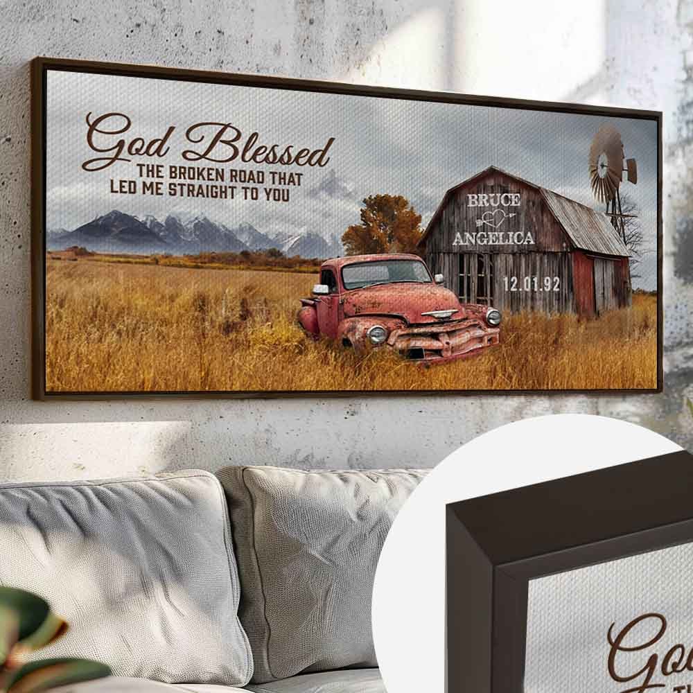 God Blessed Custom Vintage Cars Canvas – Modrue