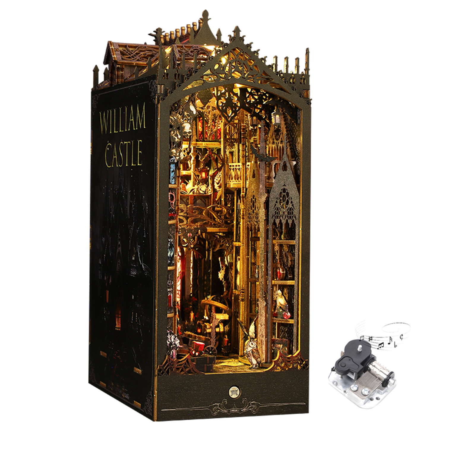 William Castle DIY Book Nook Kit – Gothic Castle with Medieval Charm ...