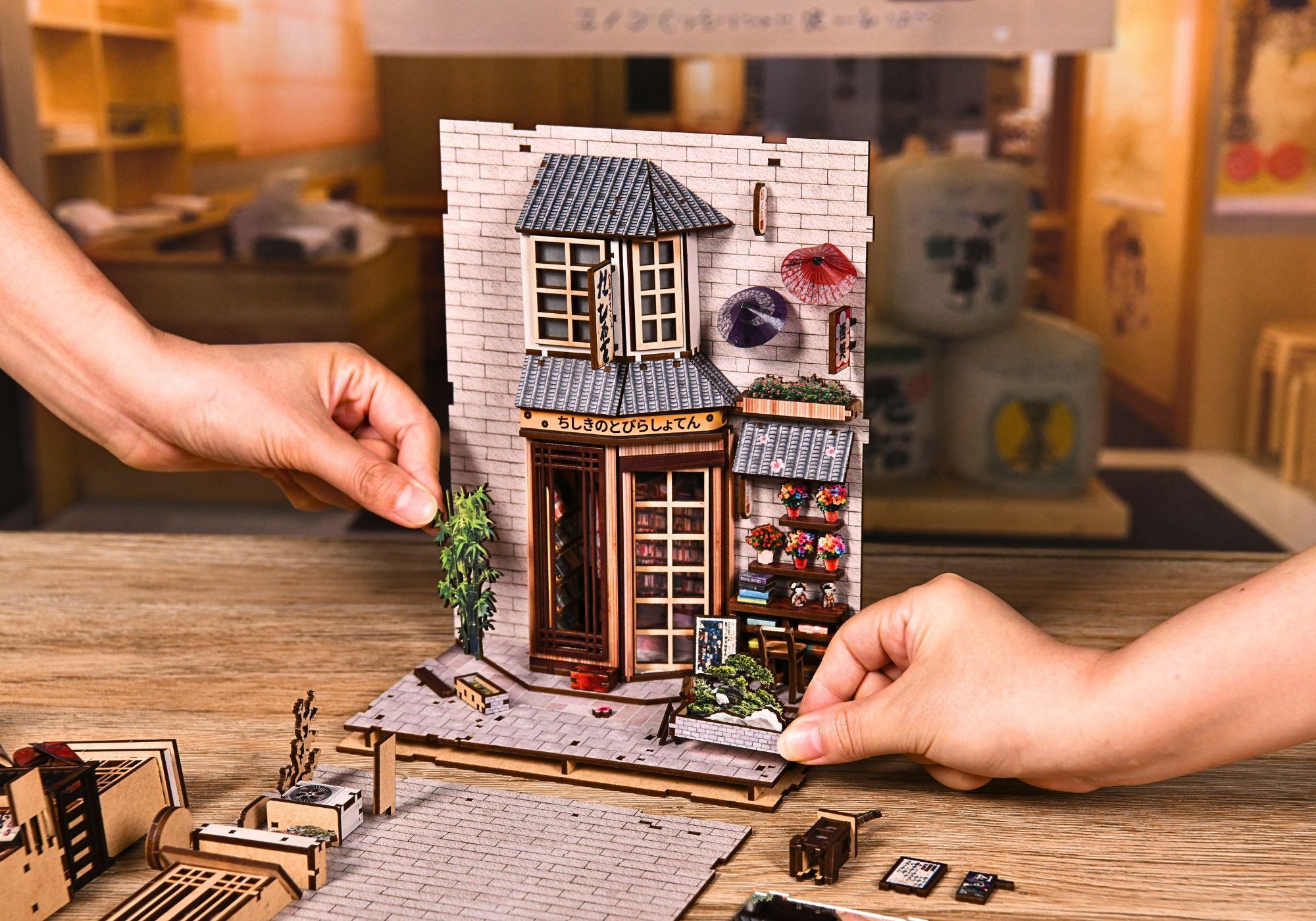 The Book House Mini House Kit - DIY Miniature Reading Room – Book Nook ...
