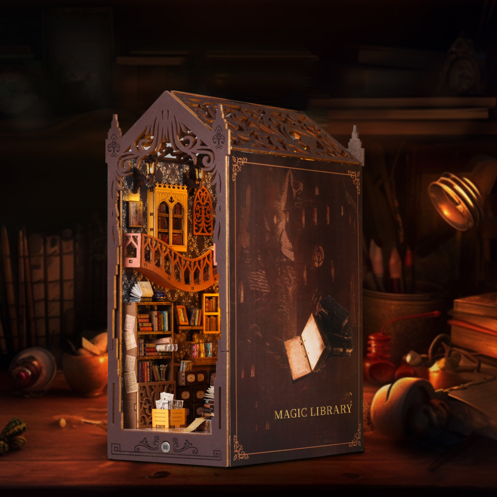New Magic Library DIY Book Nook Kit-Magic Library Book Nook – Book Nook ...