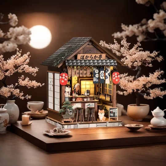 Japanese Book Nook Kits | Japan Street & Garden Scenes – Book Nook World