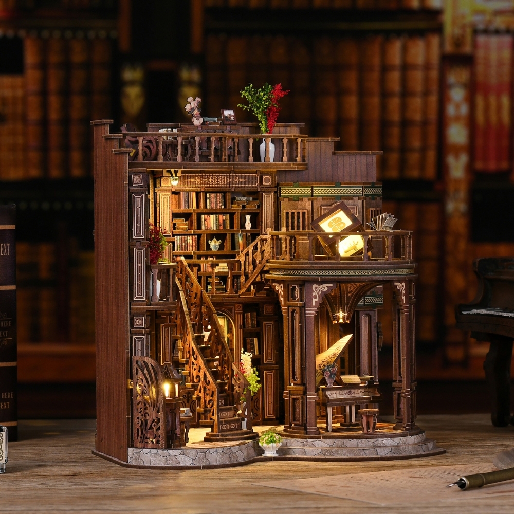 Dreamy Book Hall DIY Mini House Kit – DIY Miniature House Kit – Book ...