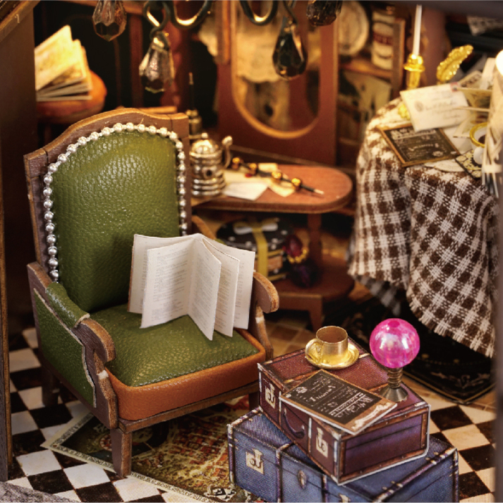 Vintage Coffee Shop DIY Miniature Kit-Cozy Miniature Café – Book Nook World