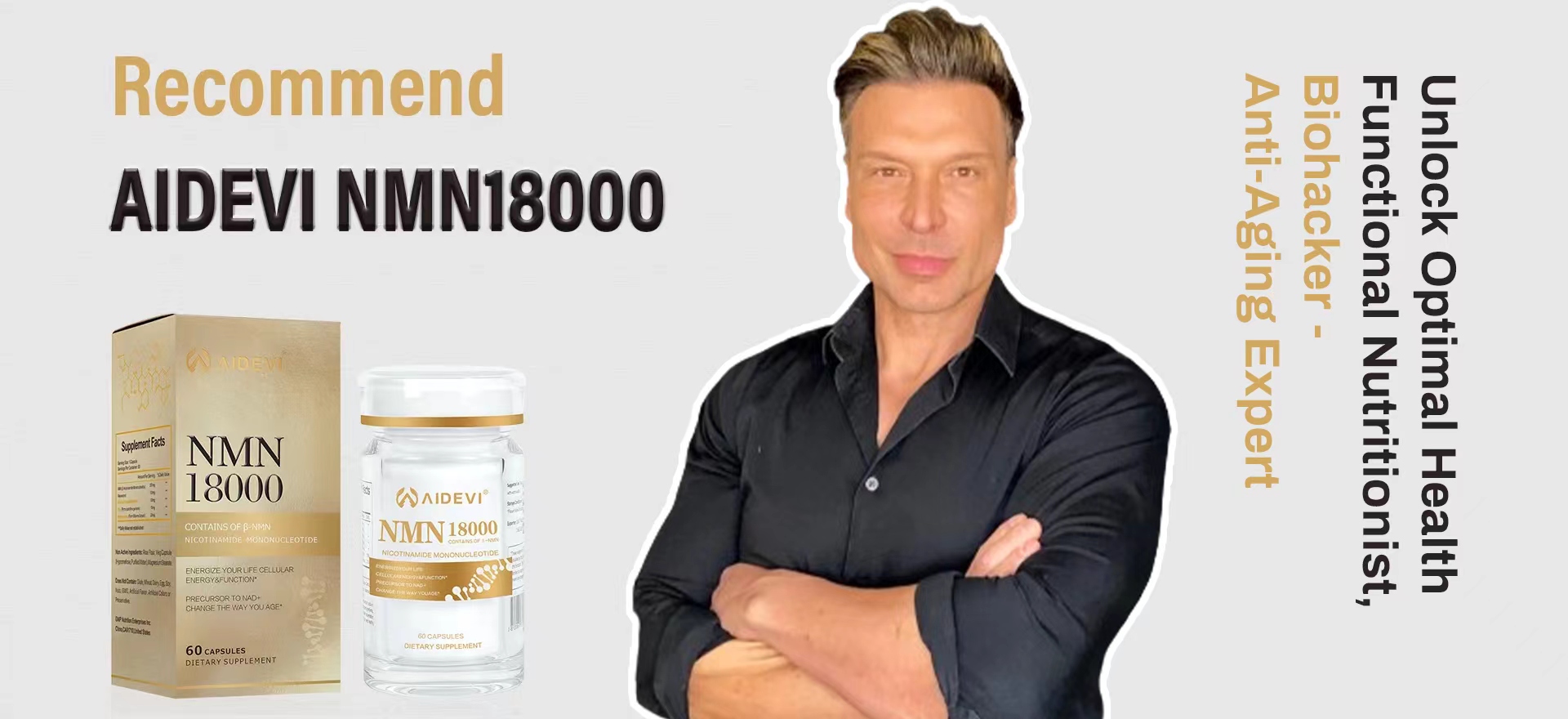 AIDEVI NMN18000 NMN NAD+ SUPPLEMENT LONGEVITY ANTIAGING SUPPLEMENTS
