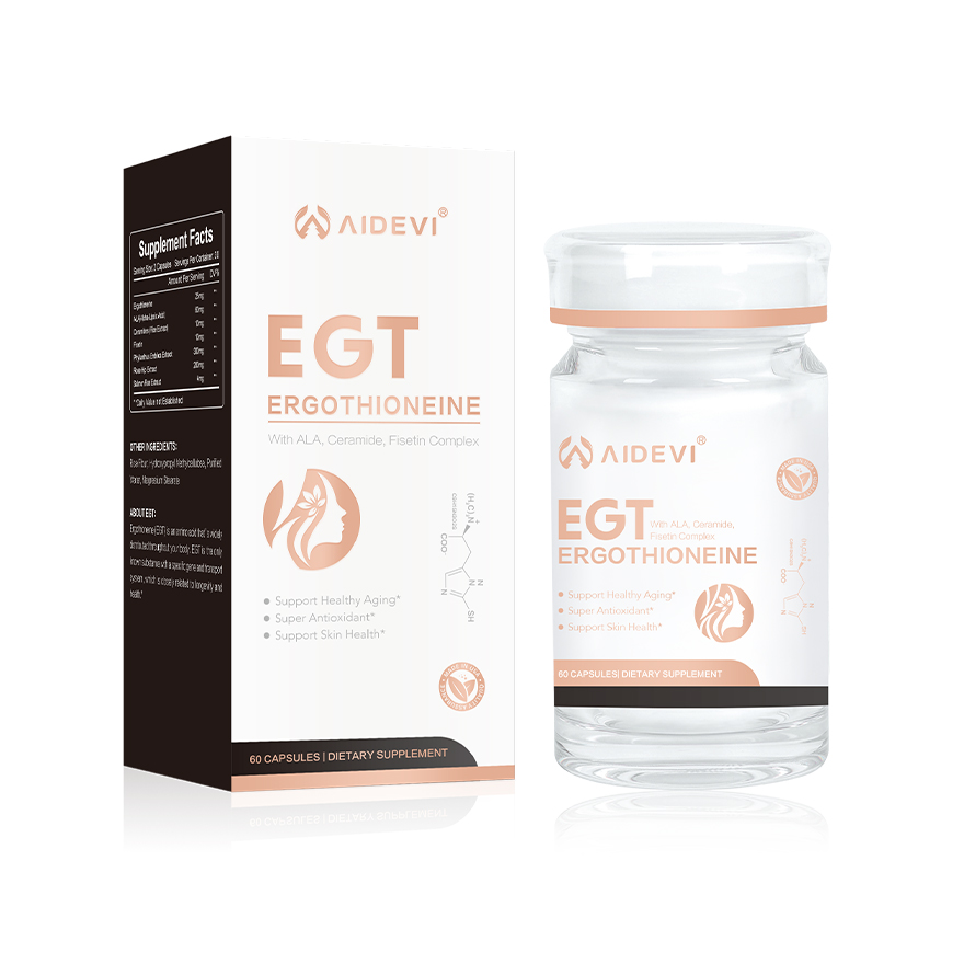 AIDEVI Ergothioneine EGT 25 mg 60 Veggie Capsules L-Ergothioneine ERGO