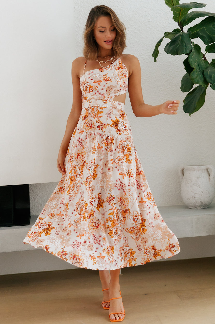 Step Step Maxi Dress Orange-Hey Shelly