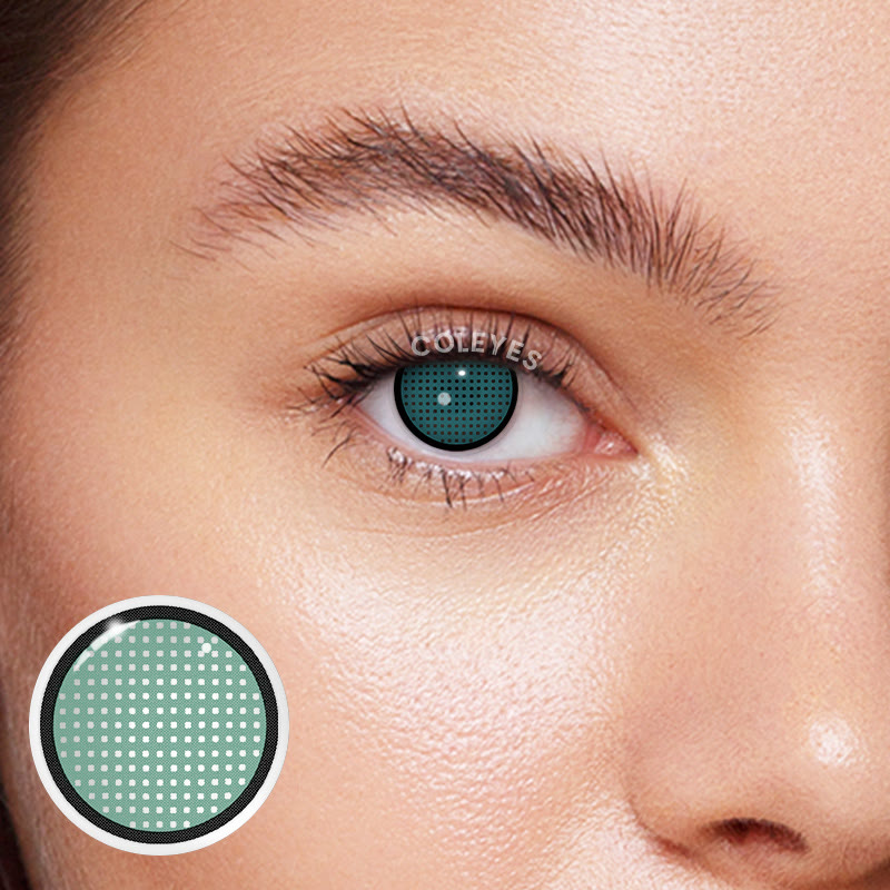 Coleyes Blind Manson Dark Green Yearly Cosplay Colored Contacts