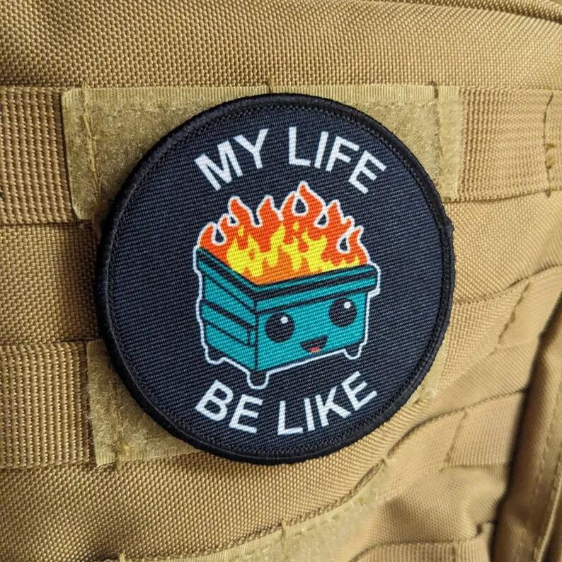 PVC Dumpster Fire Morale Patch