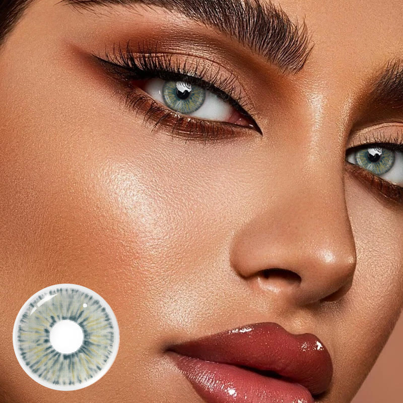 MYEYEBB Van Gogh Green Prescription Colored Contact Lenses