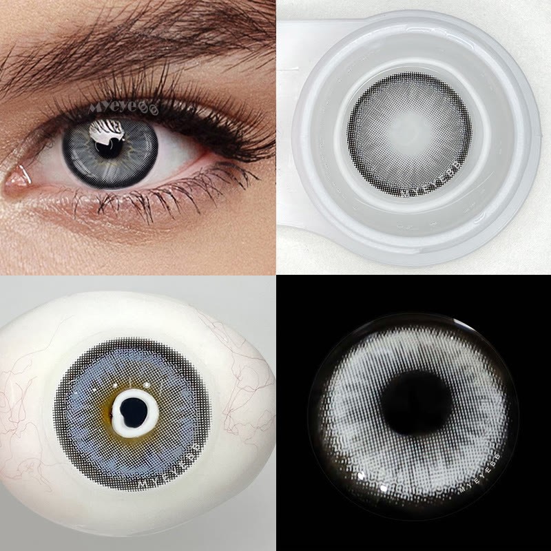 MYEYEBB Norko Grey Prescription Colored Contact Lenses