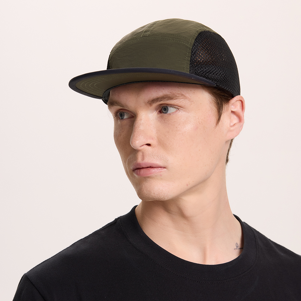 Blank Water Repellent 5 Panel Nylon Mesh Camper Hat Wholesale ...