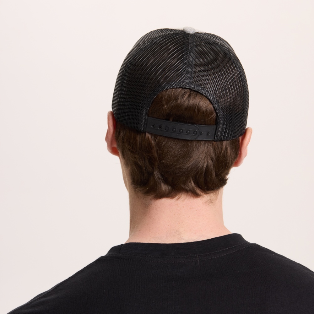Blank & Custom 6 Panel Mid Profile Structured Trucker Hat Wholesale ...