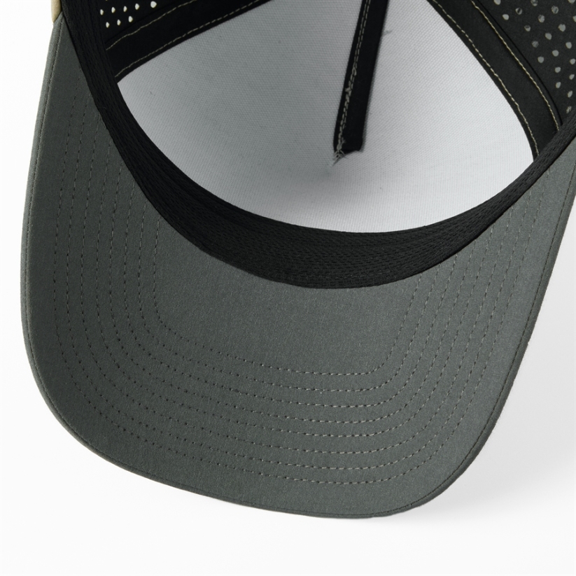 Blank & Custom Laser Perforated 5 Panel Performance Snapback Hat ...