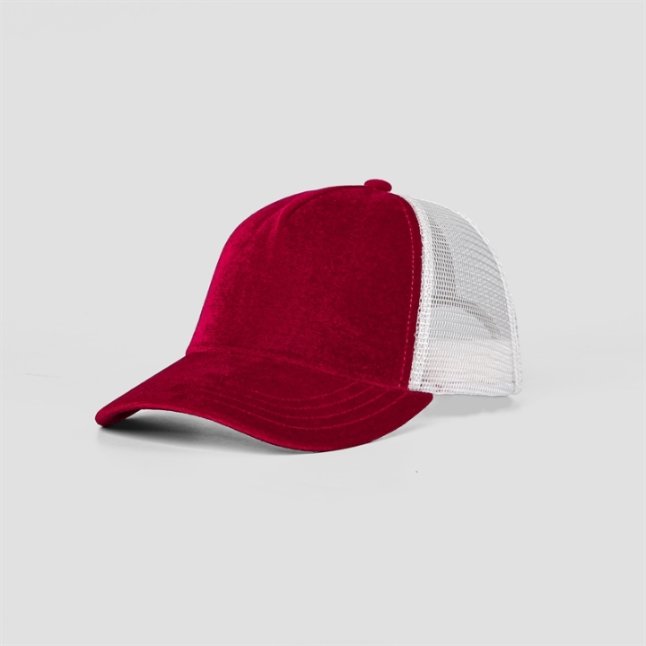 Blank & Custom 5 Panel Velvet Trucker Hat Wholesale - 6529