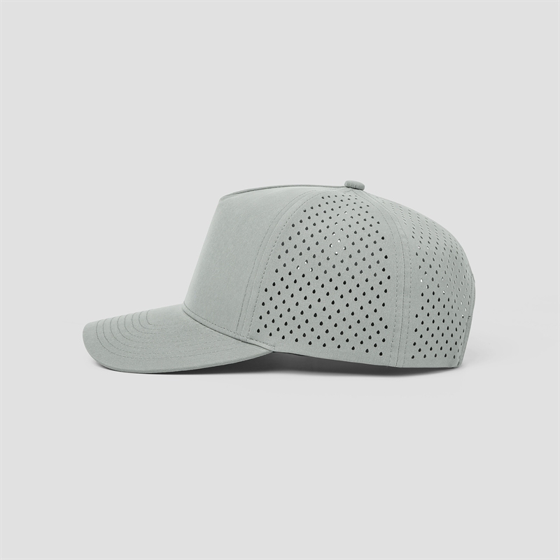 Blank & Custom Laser Perforated 5 Panel Performance Snapback Hat ...