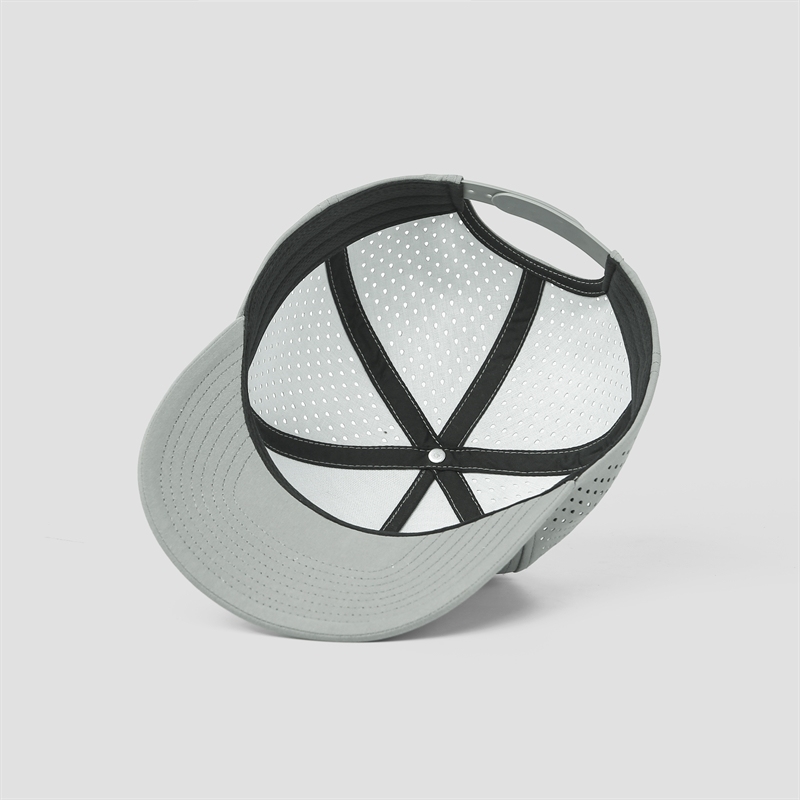 Blank & Custom Laser Perforated 5 Panel Performance Snapback Hat ...