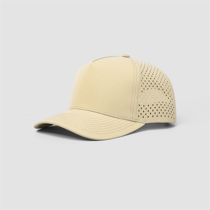 Blank & Custom Laser Perforated 5 Panel Performance Snapback Hat ...