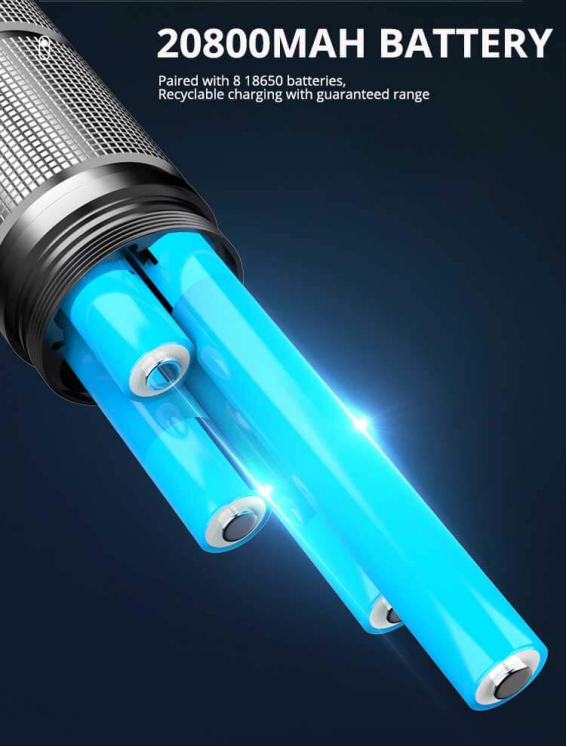 ：Type-C Super Bright Long Range LED Brightest Flashlight Rechargeable