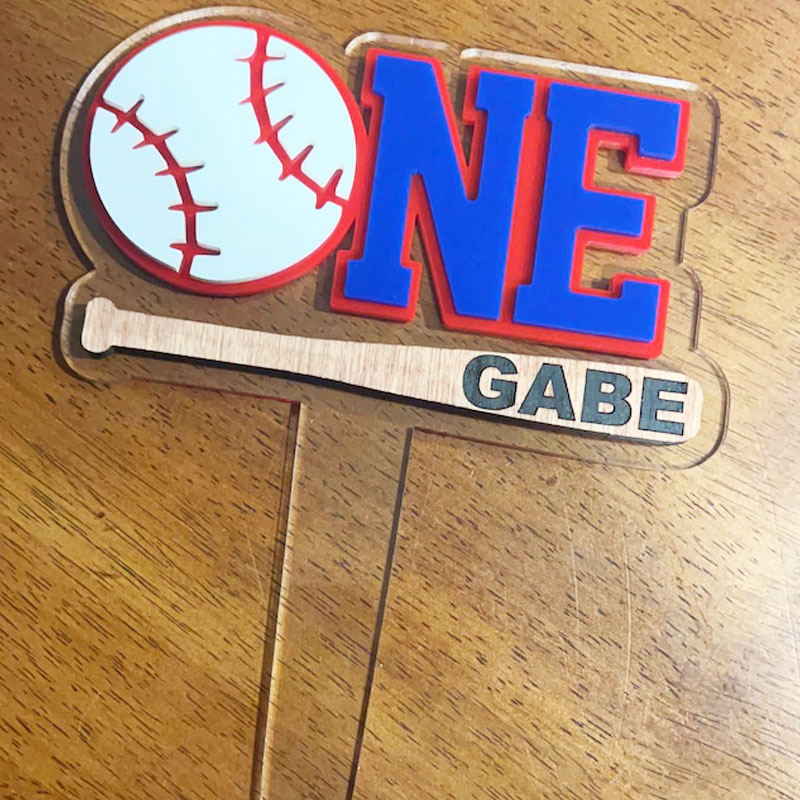 Baseball Cake Topper Kid First birthday