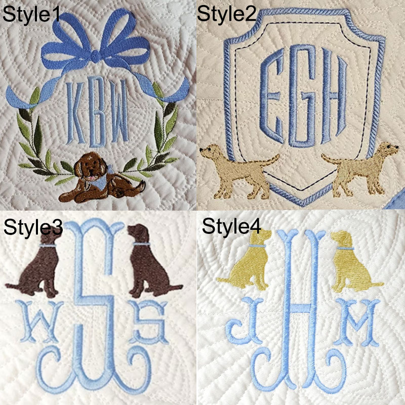 Boy monogram baby quilt boy new baby gift