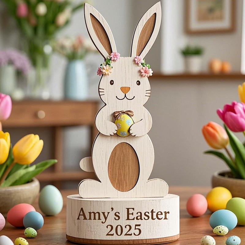 Custom Easter gift for children Easter bunny ornaments