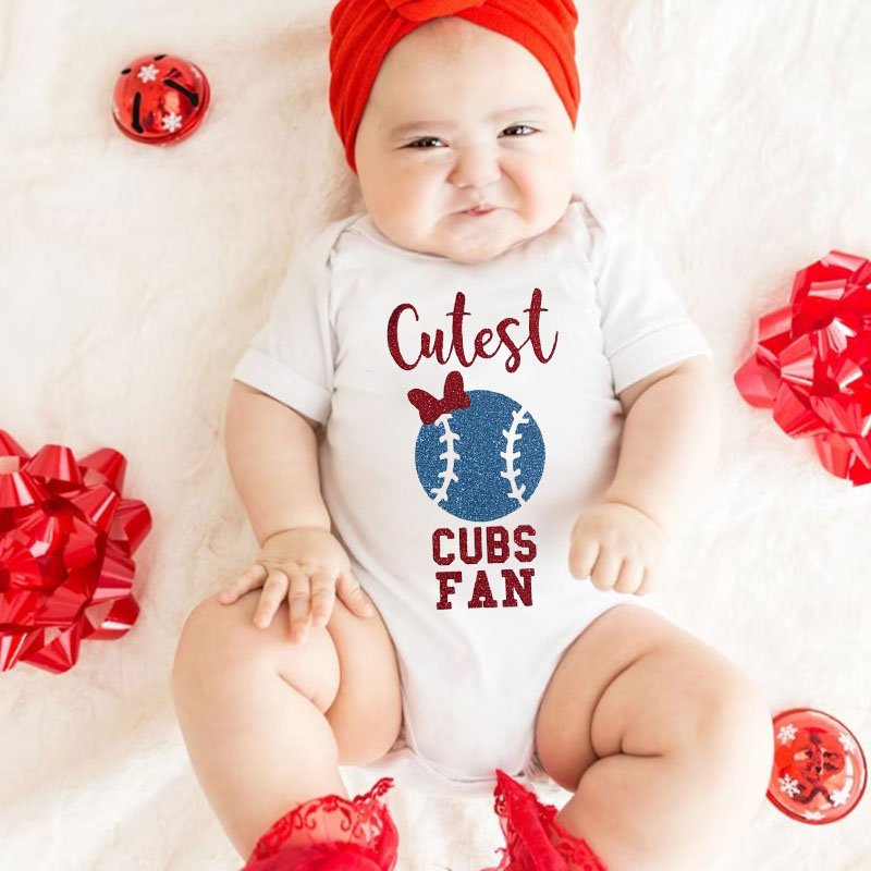 Cutest Cubs Fan Baseball Outfit For Baby Girl