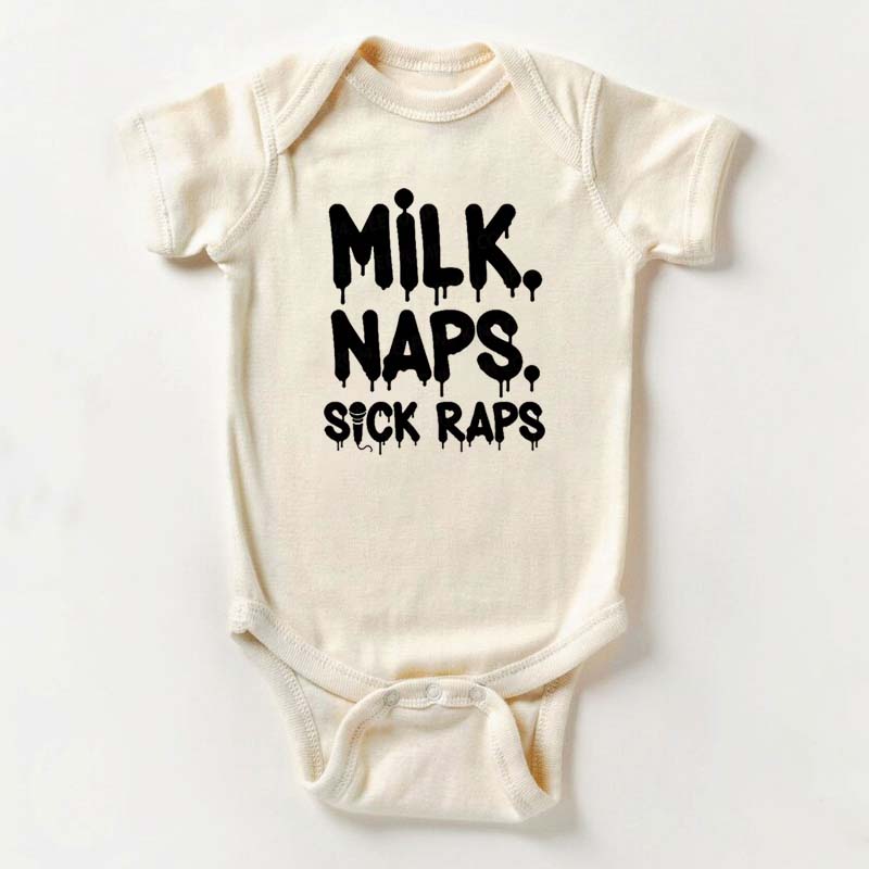 Milk Rap Hip Hop Bodysuit For Baby