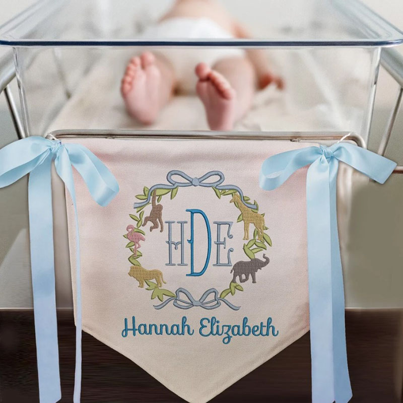 Safari Zoo Welcome Banner Gender Neutral Baby Banner